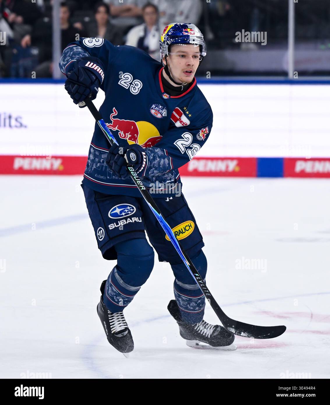 24 March 2026, Bavaria, Munich: Ice hockey, men: DEL, EHC Red Bull ...