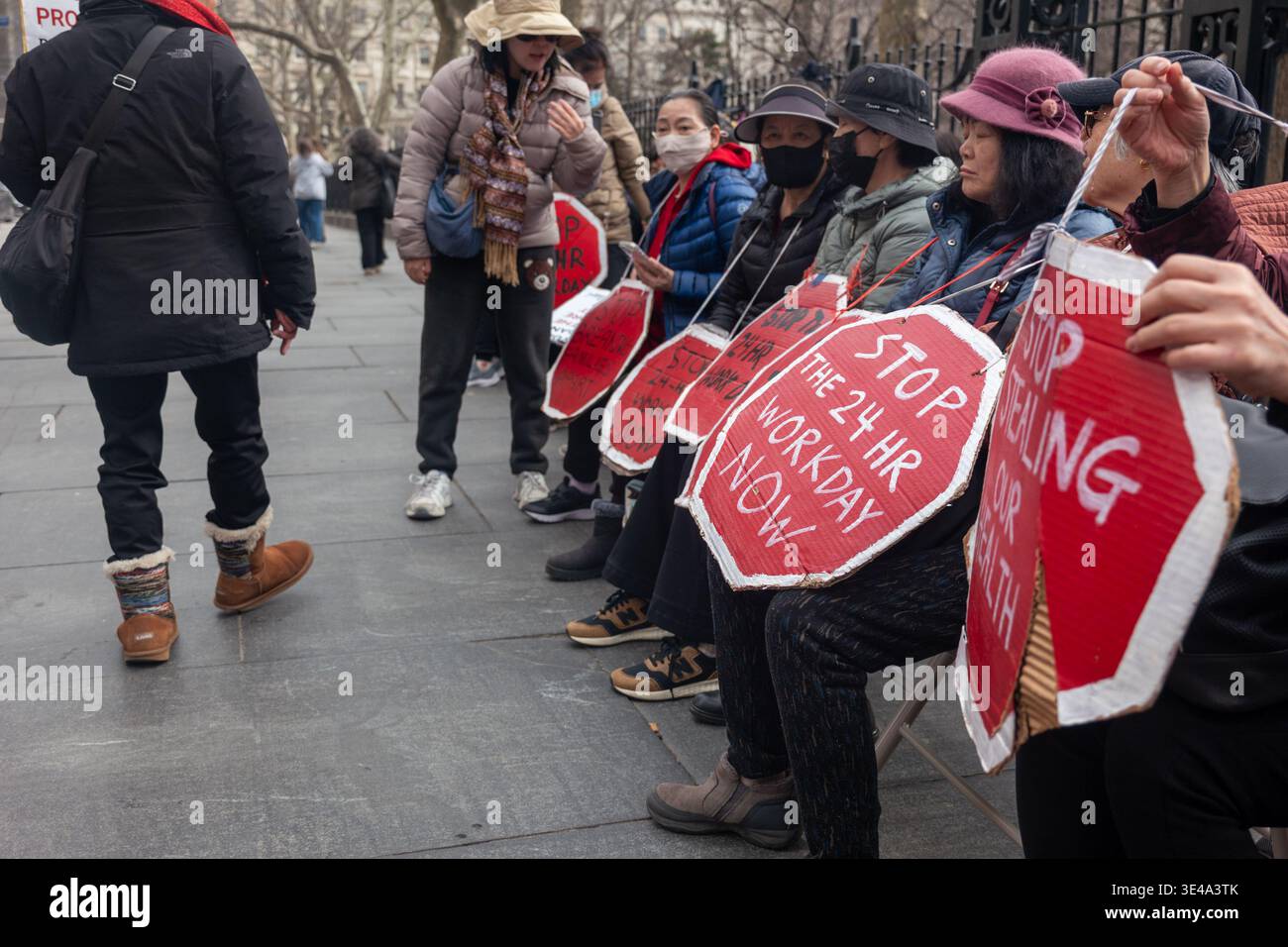 New York, NY March 26: Care Workers Demand an End to the 24 Hour Work ...