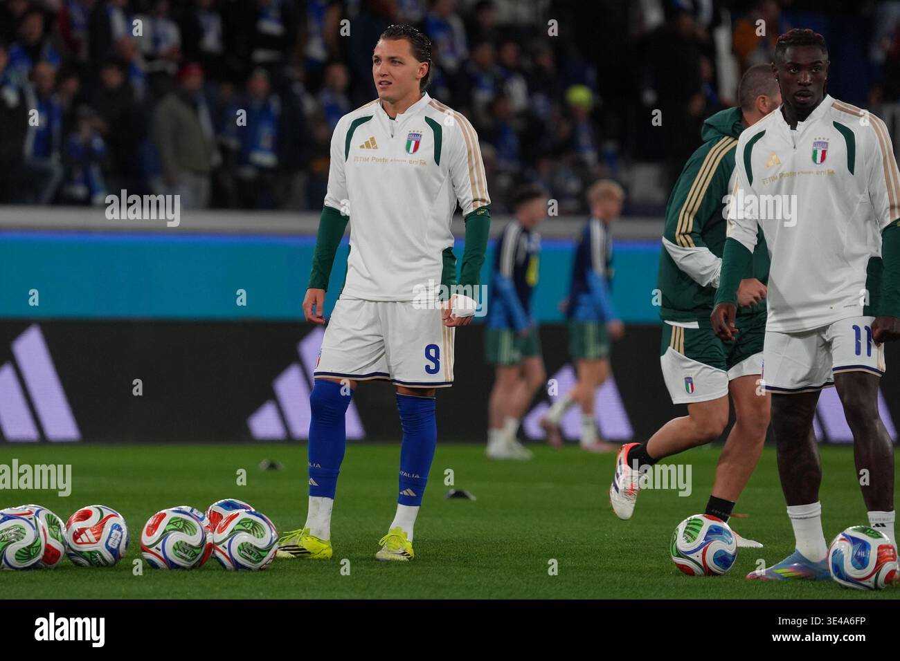 Mateo Retegui and Moise Kean during the FIFA World Cup 2026, Qualifiers ...