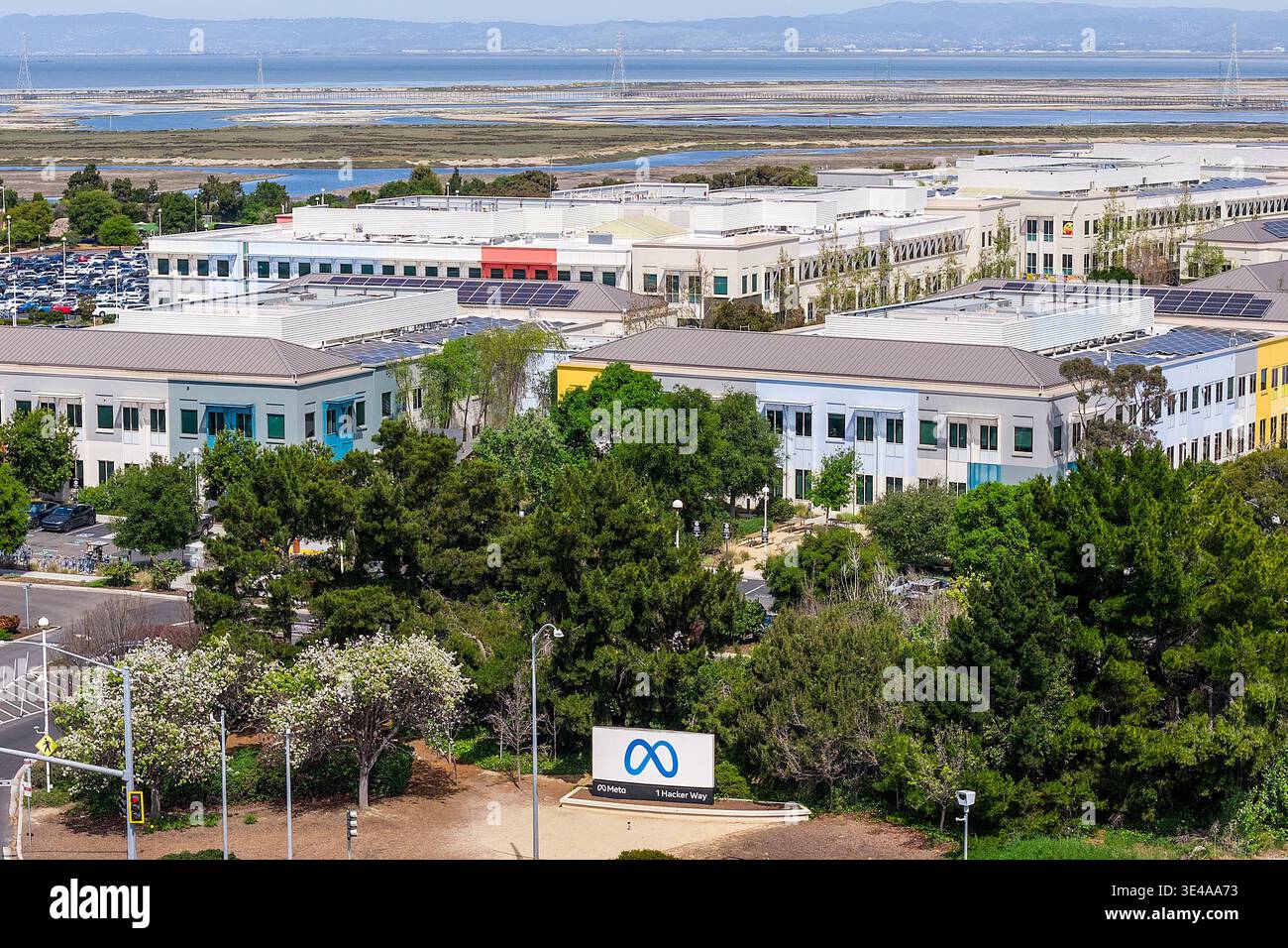 Meta headquarters is pictured on Thursday, March 26, 2026, in Menlo ...
