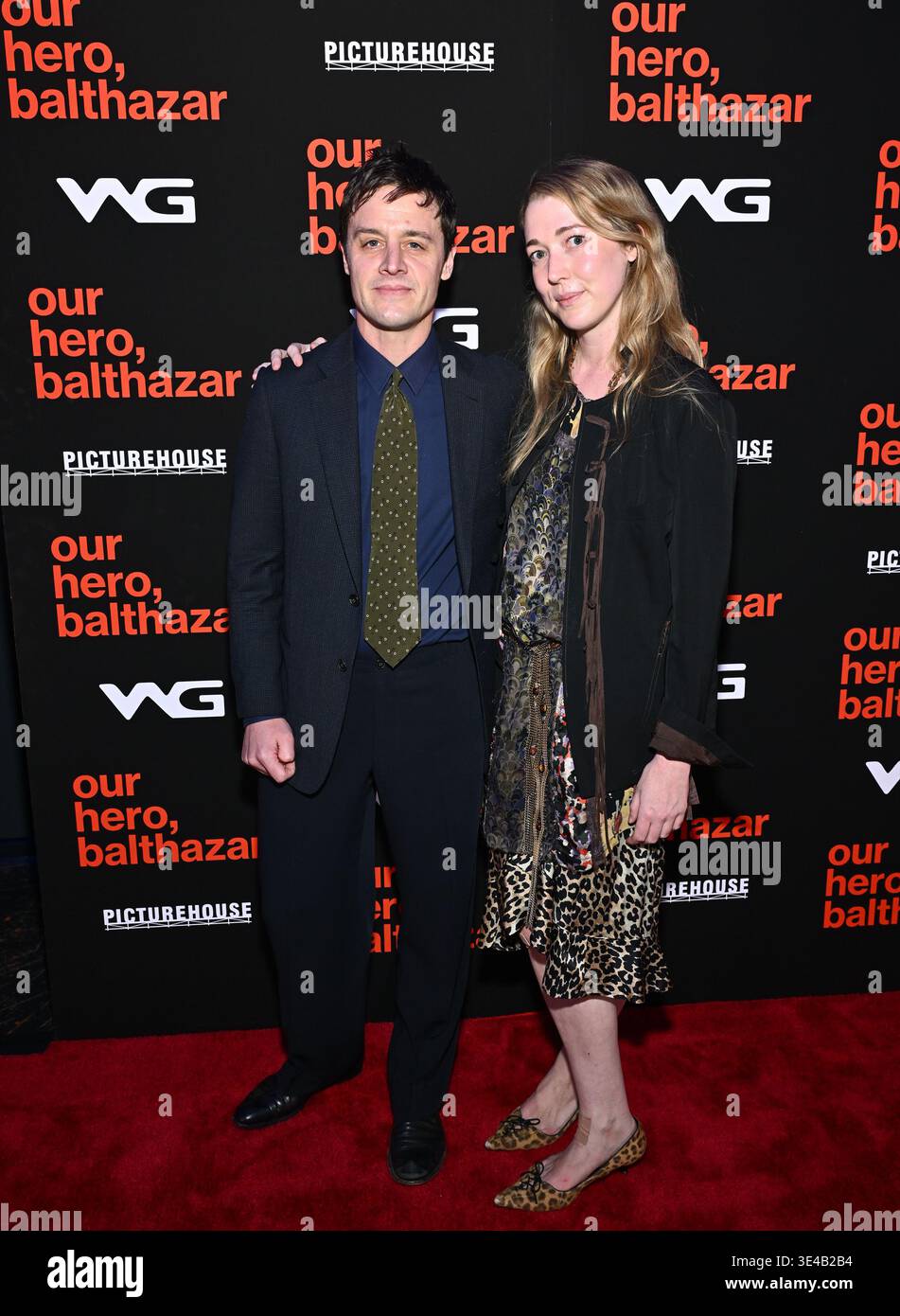 Oscar Boyson, left, and Angelica Hicks attend the premiere of "Our Hero ...