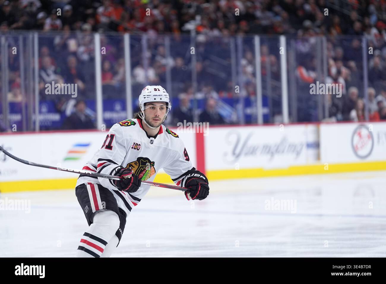 Chicago Blackhawks' Frank Nazar plays during an NHL hockey game ...