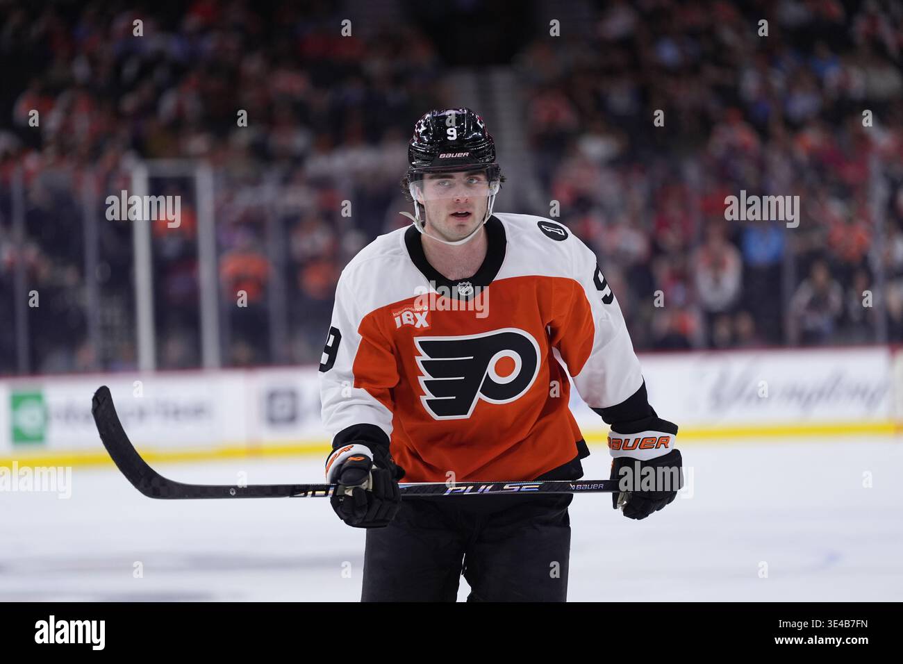 Philadelphia Flyers' Jamie Drysdale plays during an NHL hockey game ...