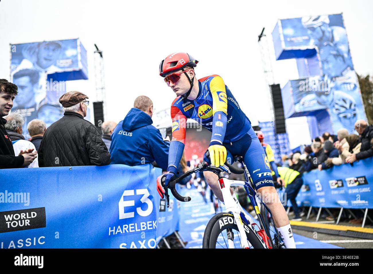 Danish Mathias Norsgaard of Lidl-Trek pictured at the start of the 'E3 ...