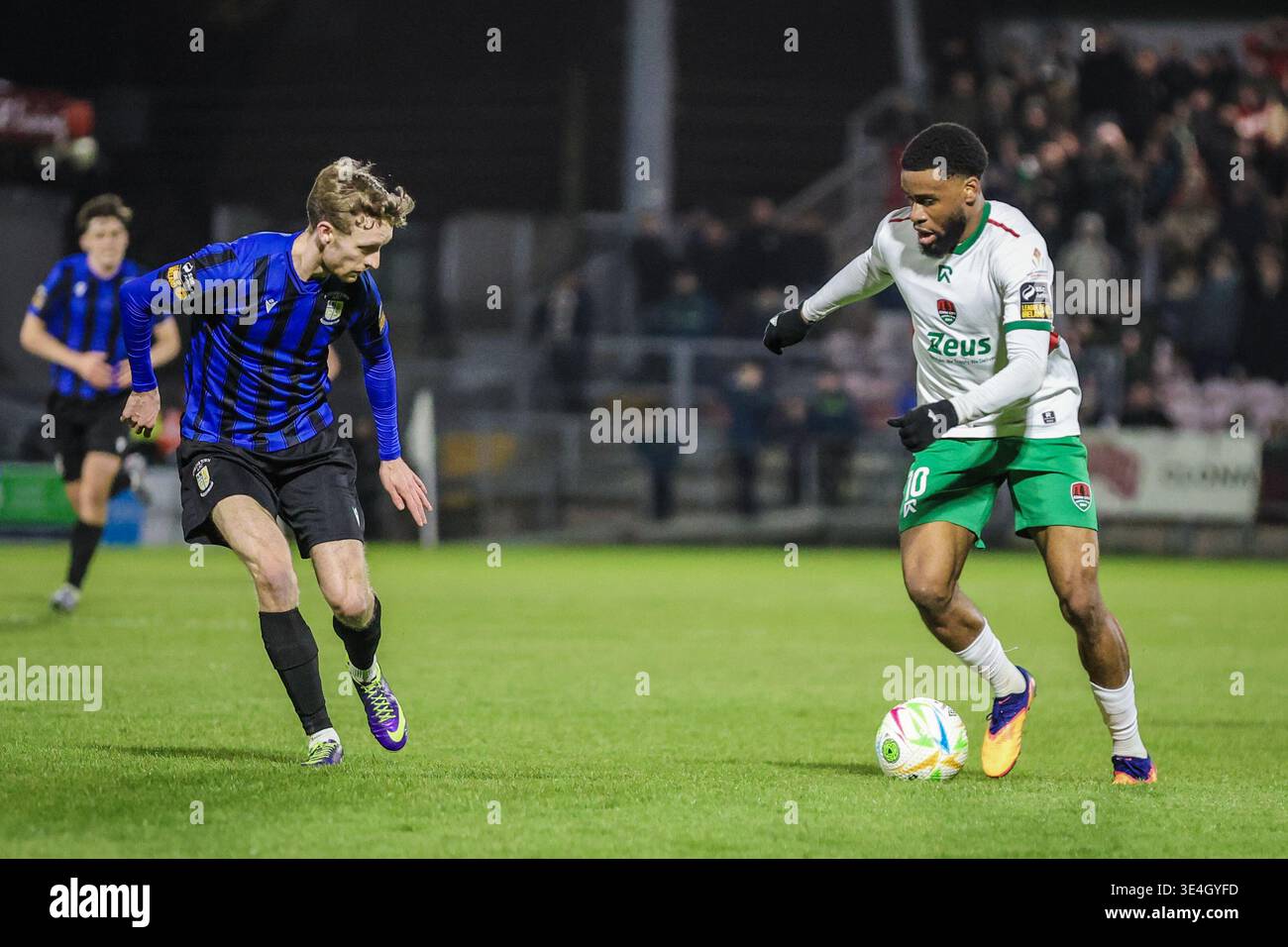 Hans Mpongo of Cork City FC during the SSE Airtricity First Division ...