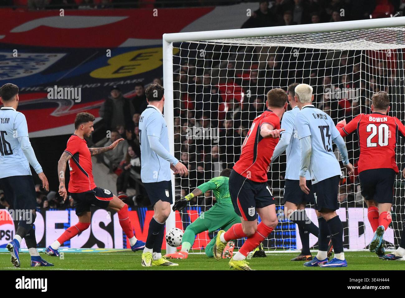 Ben White of England scores goal during the International Friendly ...