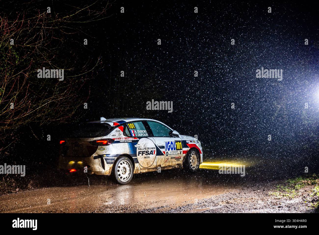 101 DUFOUR Tom, DUBOIS Alex, Peugeot 208 Rally6, action during the ...