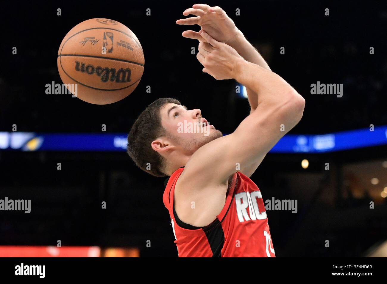 Houston Rockets guard Reed Sheppard (15) plays in the first half of an ...