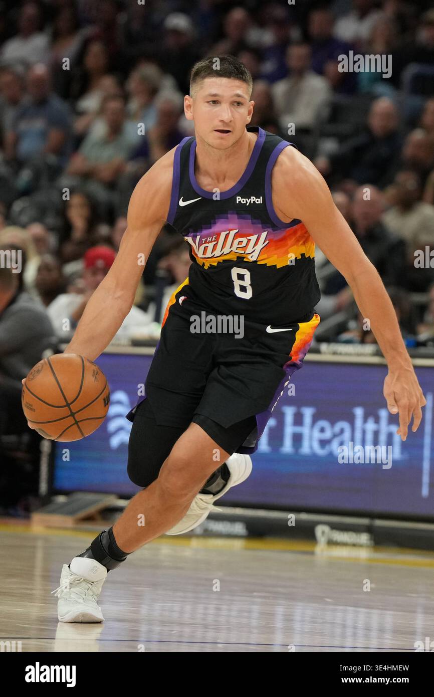 Phoenix Suns guard Grayson Allen (8) during the first half of an NBA ...