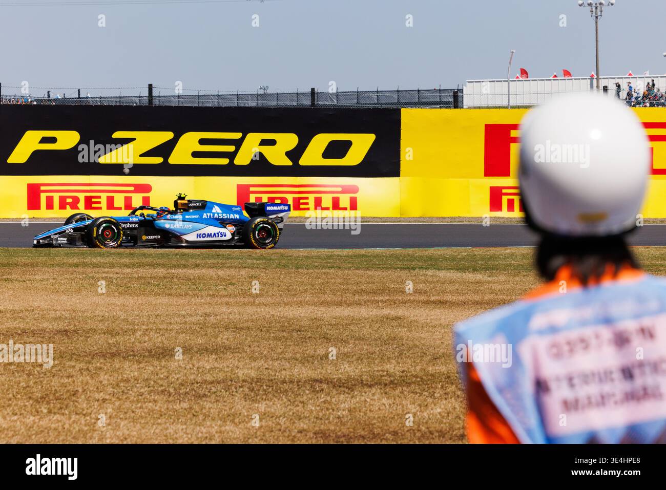 Carlos Sainz of Spain drives the (55) Atlassian Williams F1 Team FW48 ...