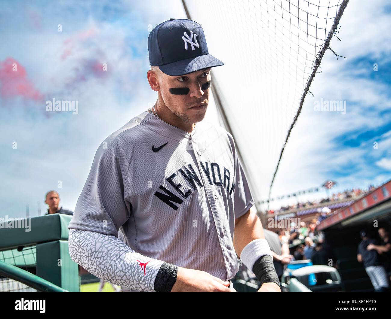 March 27 2026 New York right fielder Aaron Judge (99)walking into the ...