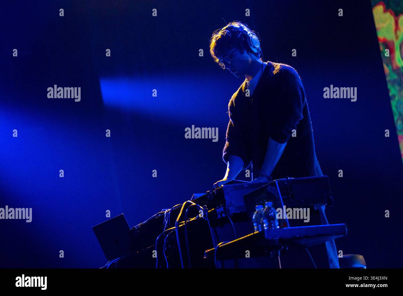 Aidan Peterson, professionally known as Instupendo, performing on stage ...