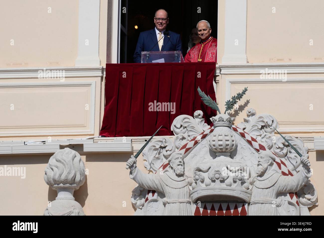 Pope Leo XIV, and Prince Albert II of Monaco appear at the Gallery of ...