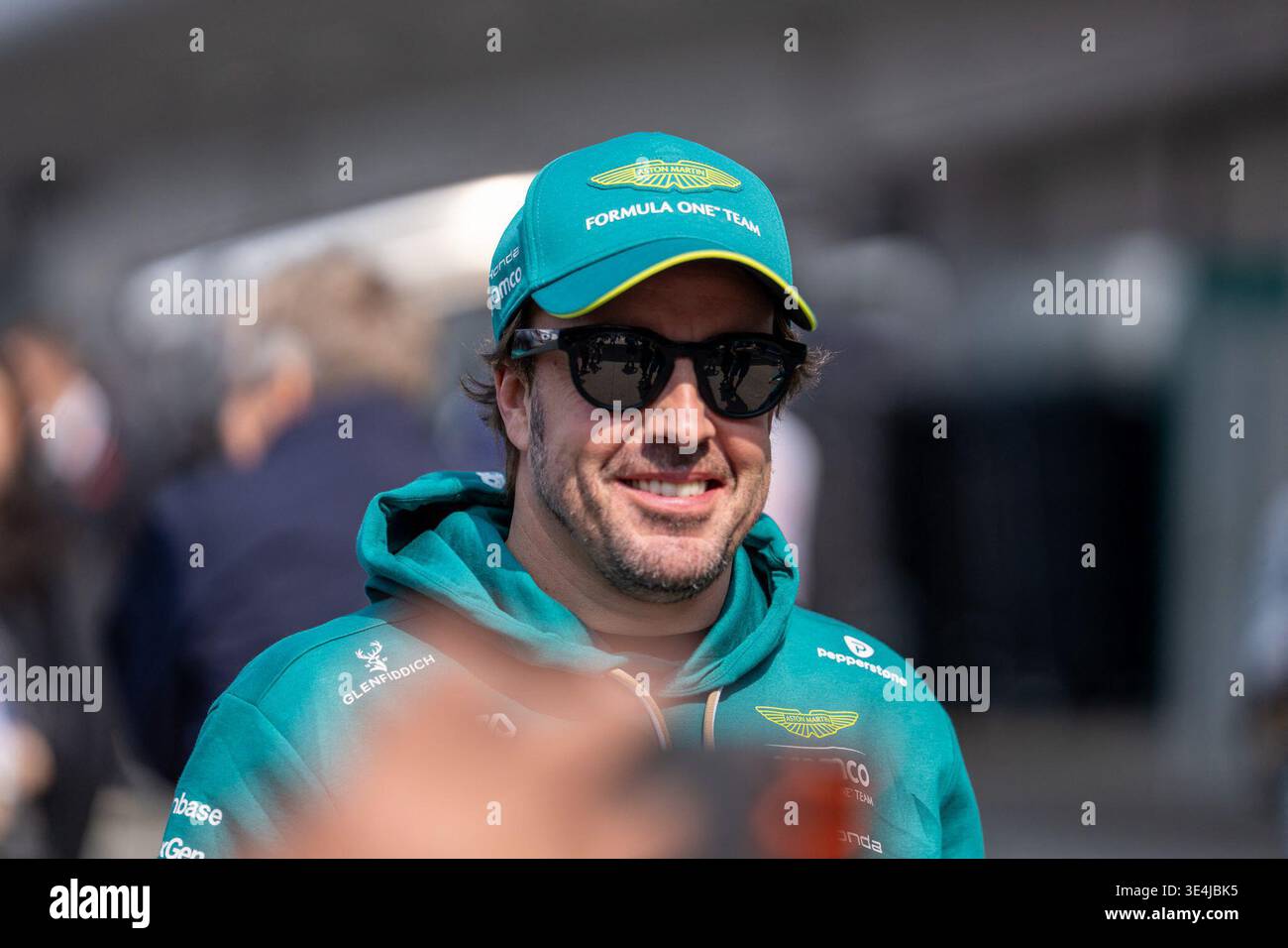 FERNANDO ALONSO (ESP) of Aston Martin Aramco Formula One Team #14 ...