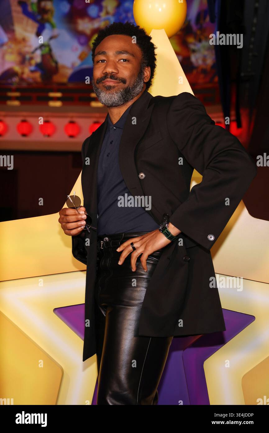 Donald Glover poses for photographers at the World premiere of the film ...