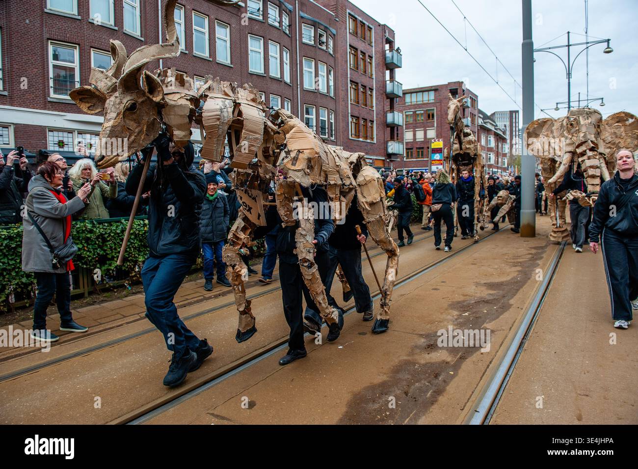 The creatures seen performing on the street. THE HERDS, a public art ...
