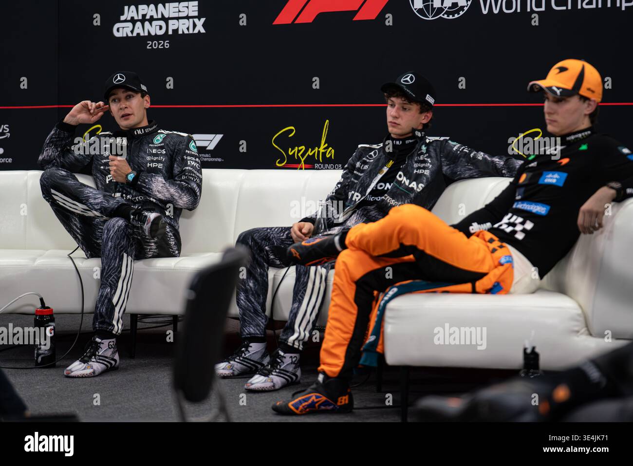 Suzuka, Mie, Japan. 28th Mar, 2026. Mercedes-AMG Petronas F1 Team ...