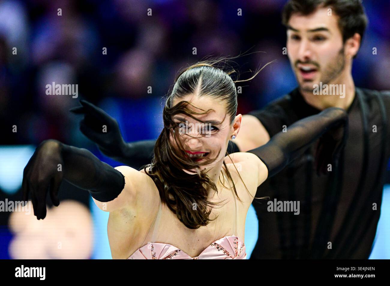 Laurence FOURNIER BEAUDRY & Guillaume CIZERON (FRA), during Ice Dance ...