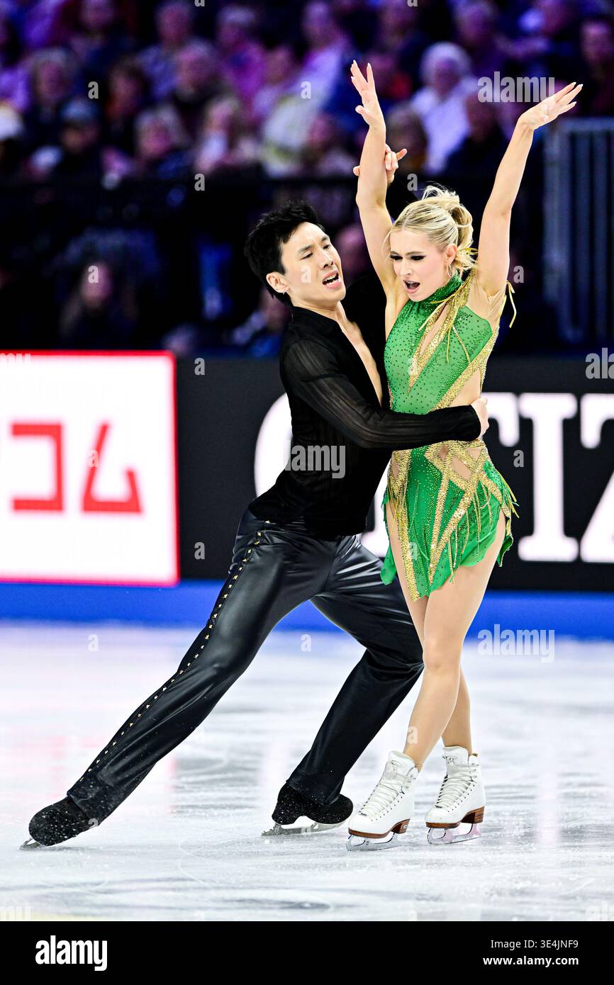 Holly HARRIS & Jason CHAN (AUS), during Ice Dance Rhythm Dance, at the ...