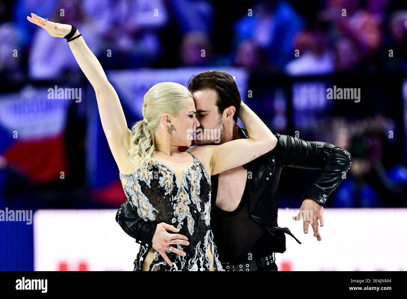 Olivia SMART & Tim DIECK (ESP), during Ice Dance Rhythm Dance, at the ...