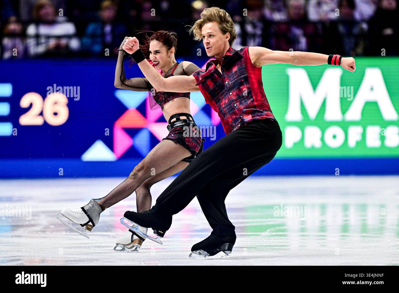 Diana DAVIS & Gleb SMOLKIN (GEO), during Ice Dance Rhythm Dance, at the ...