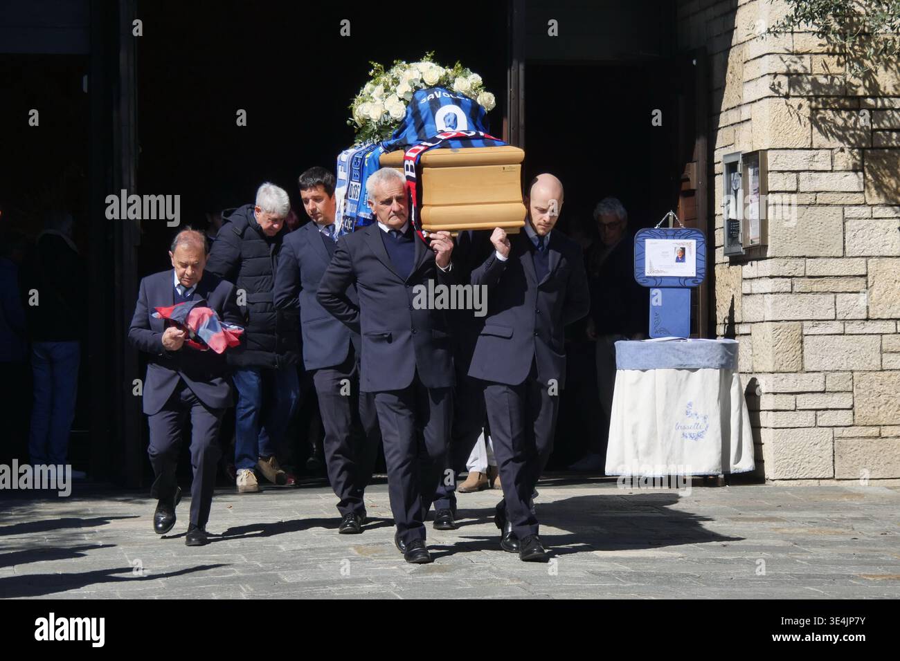 Bergamo, Italy. 28th Mar, 2026. A final farewell to Beppe Savoldi, one ...