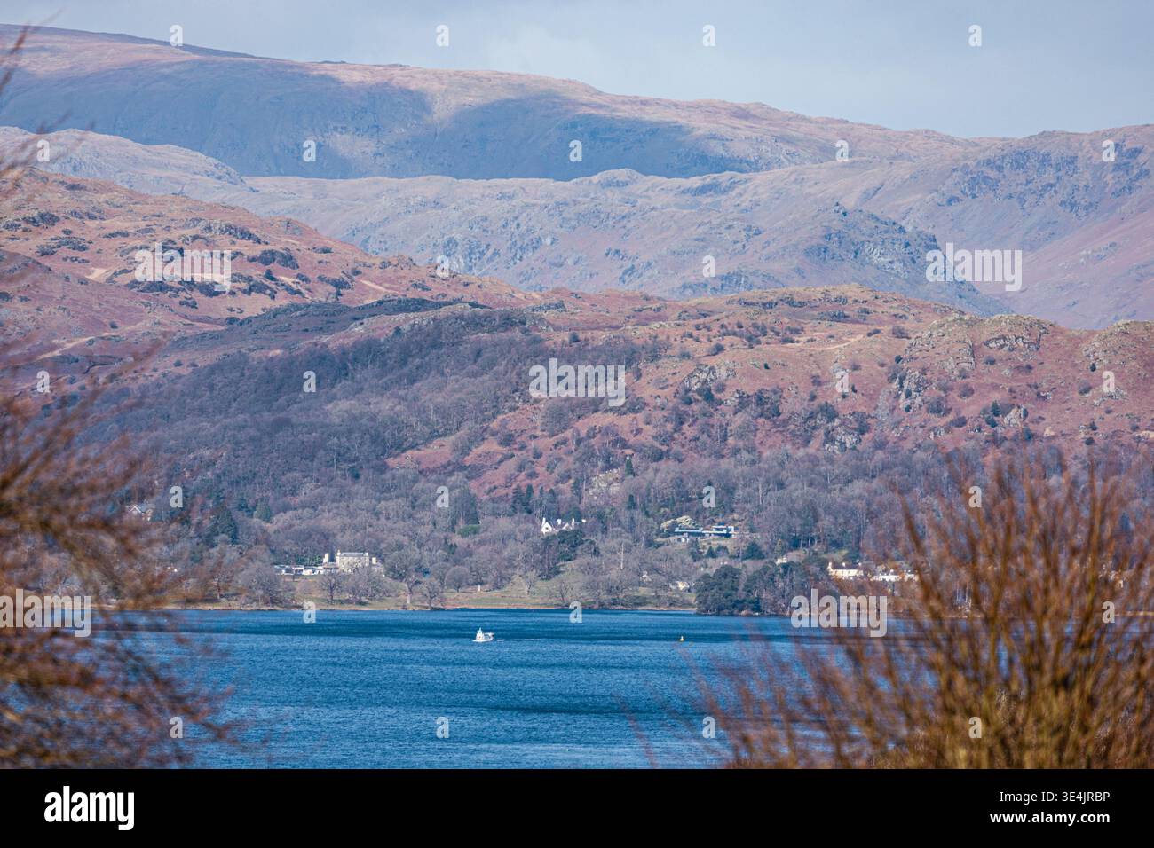 UK 28th March 2026 UK Weather Cumbria Bright sunny cold morning Lake ...