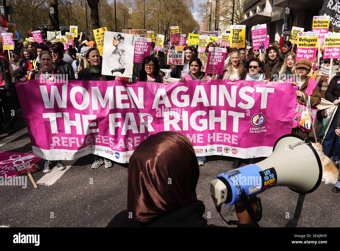 People take part in a Together Alliance march, through central London ...