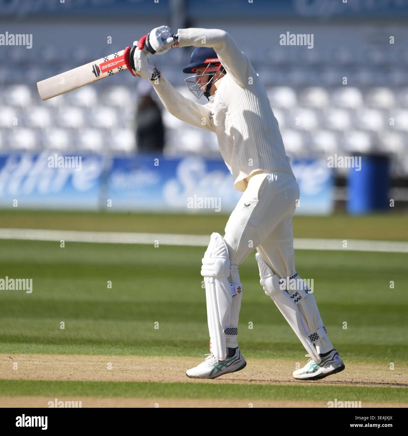 Canterbury, England. 28th Mar 2026. Zak Crawley bats during the pre ...