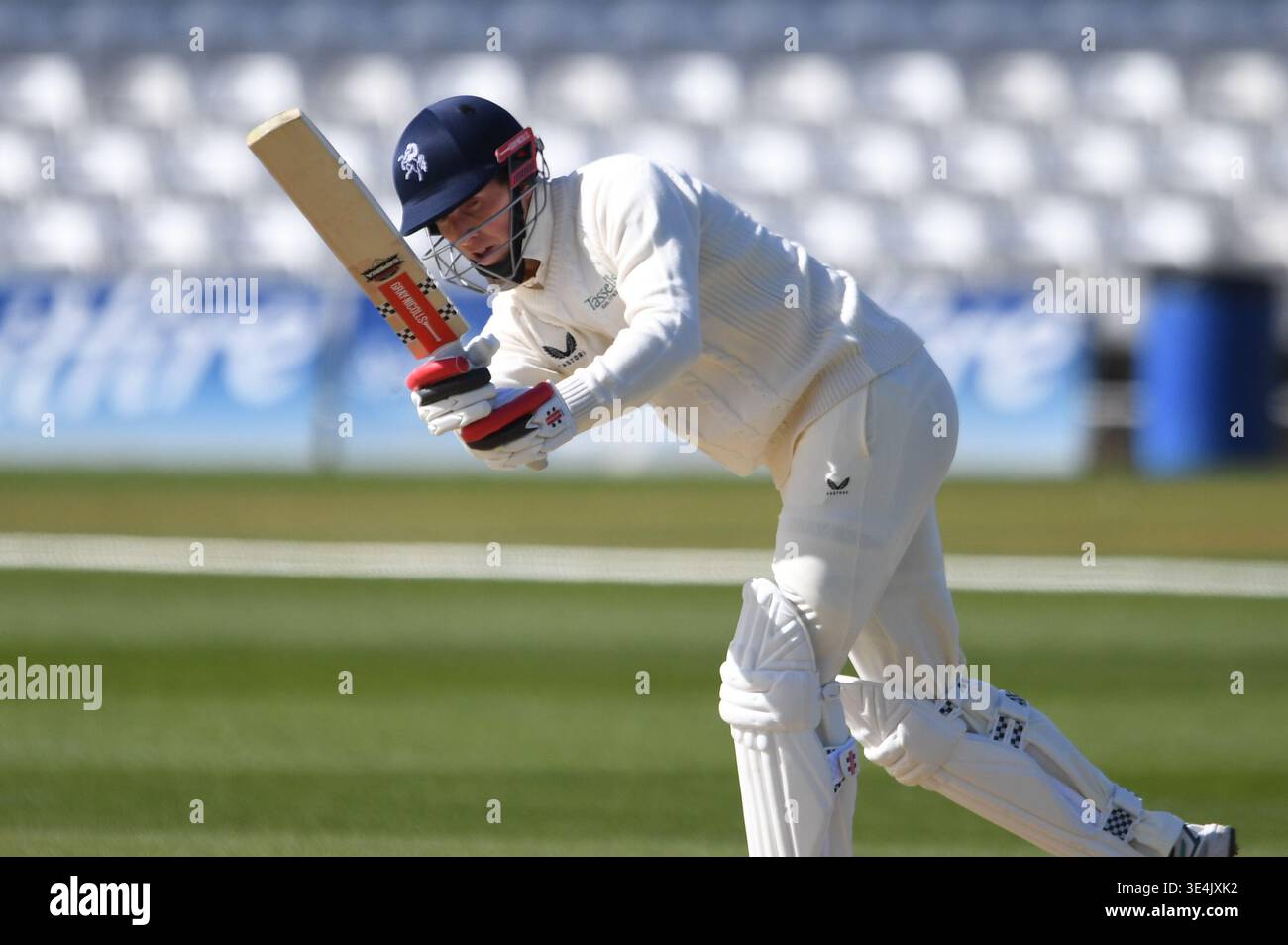 Canterbury, England. 28th Mar 2026. Zak Crawley bats during the pre ...