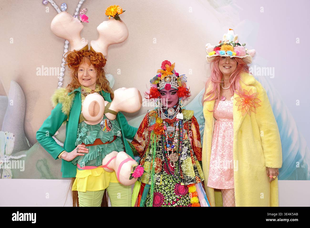 London. UK . Spitalfields market. 28th March 2026. Bonnett Easter ...