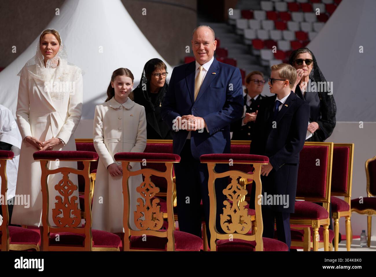 From left, Princess Charlen of Monaco , Crown Princess Gabriella ...