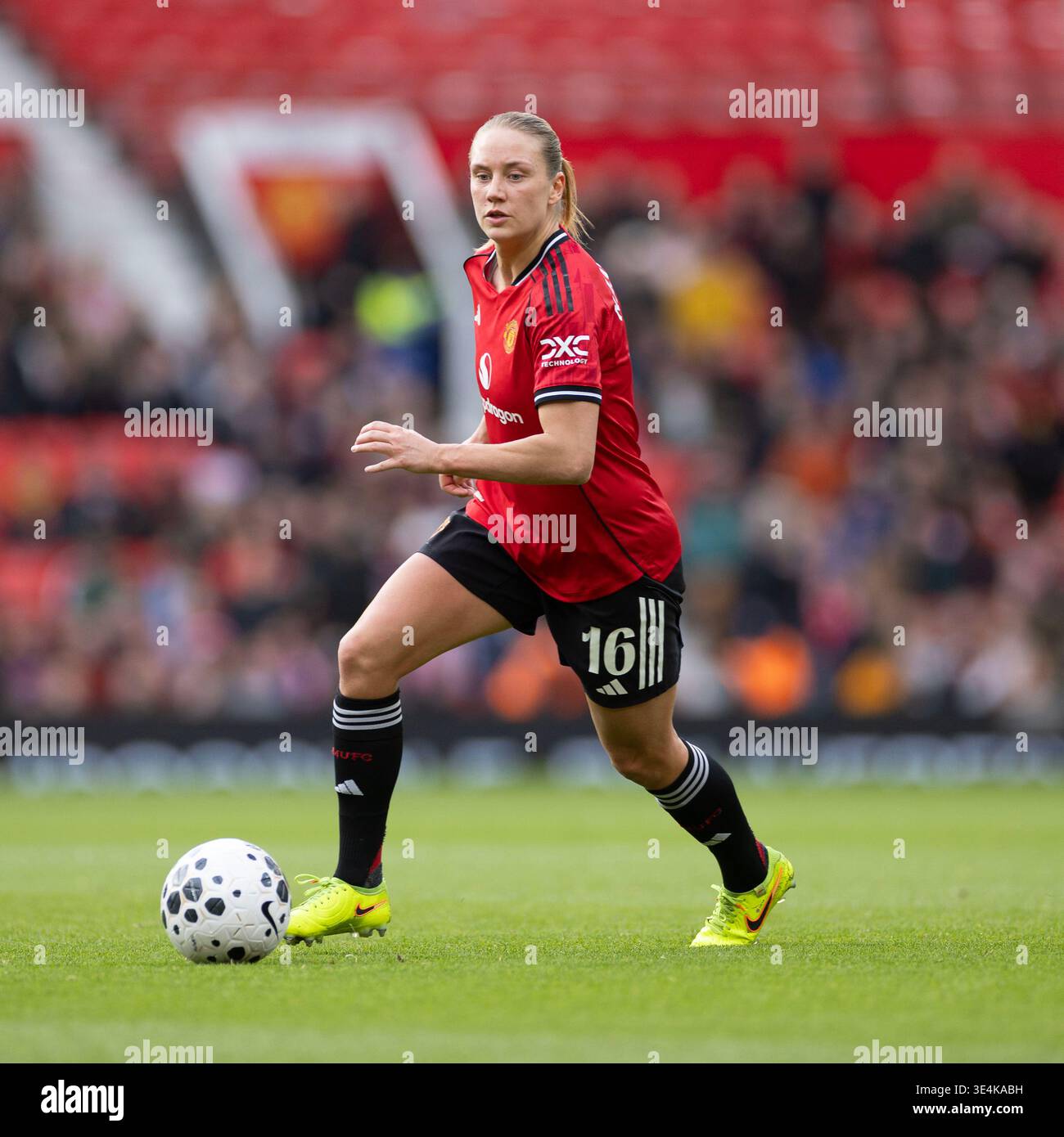 Lisa Naalsund #16 of Manchester United in action during the Barclays FA ...