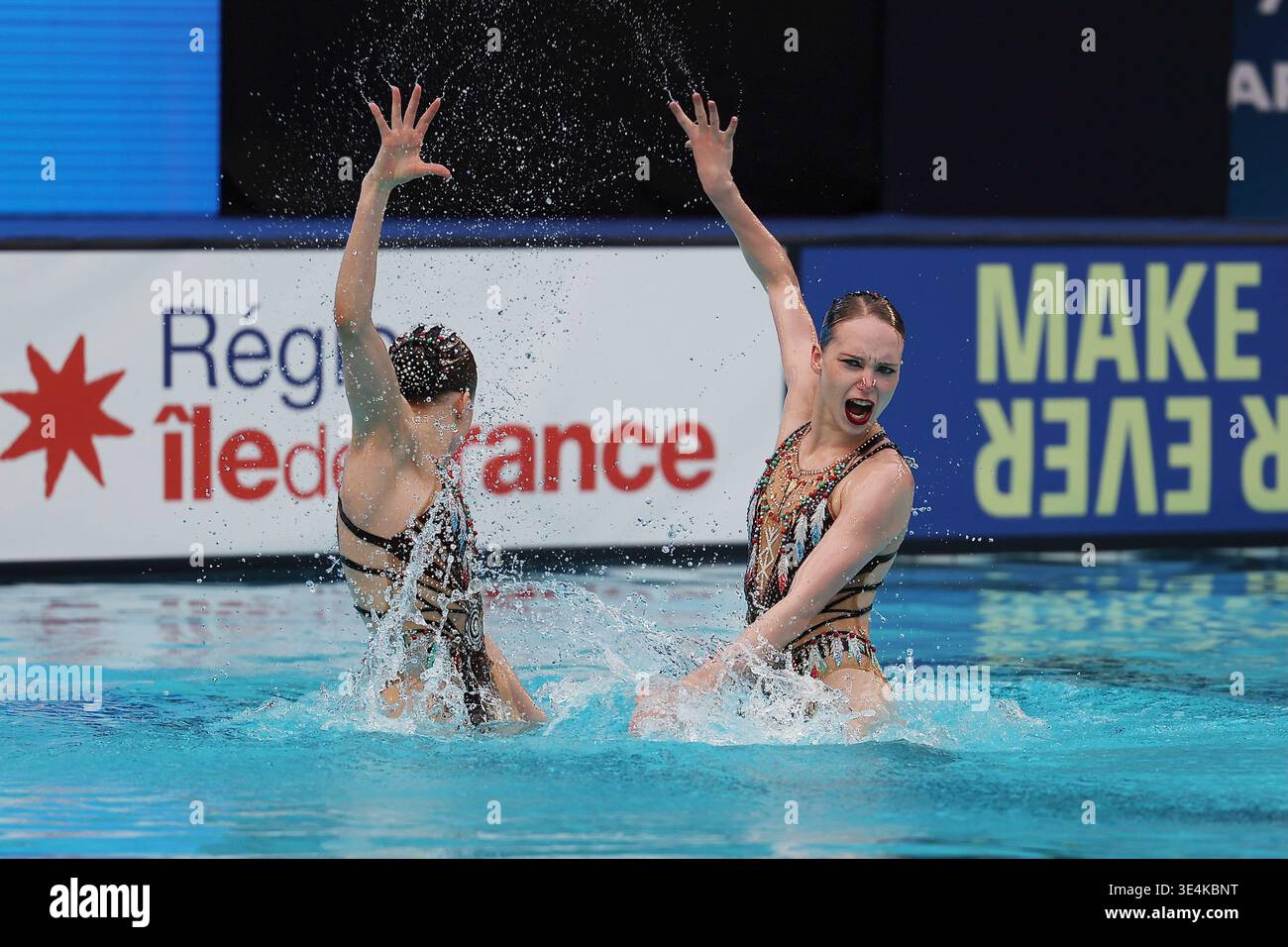 Kira Cherezova and Valentina Gerasimova (Neutral Athletes) during the ...