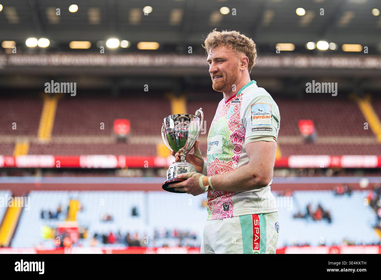 Birmingham, England, UK, 28 March 2026. Ollie Chessum of Leicester ...