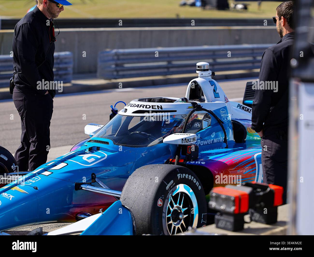 March 28, 2026: Team Penske driver Josef Newgarden (2) sits in his car ...