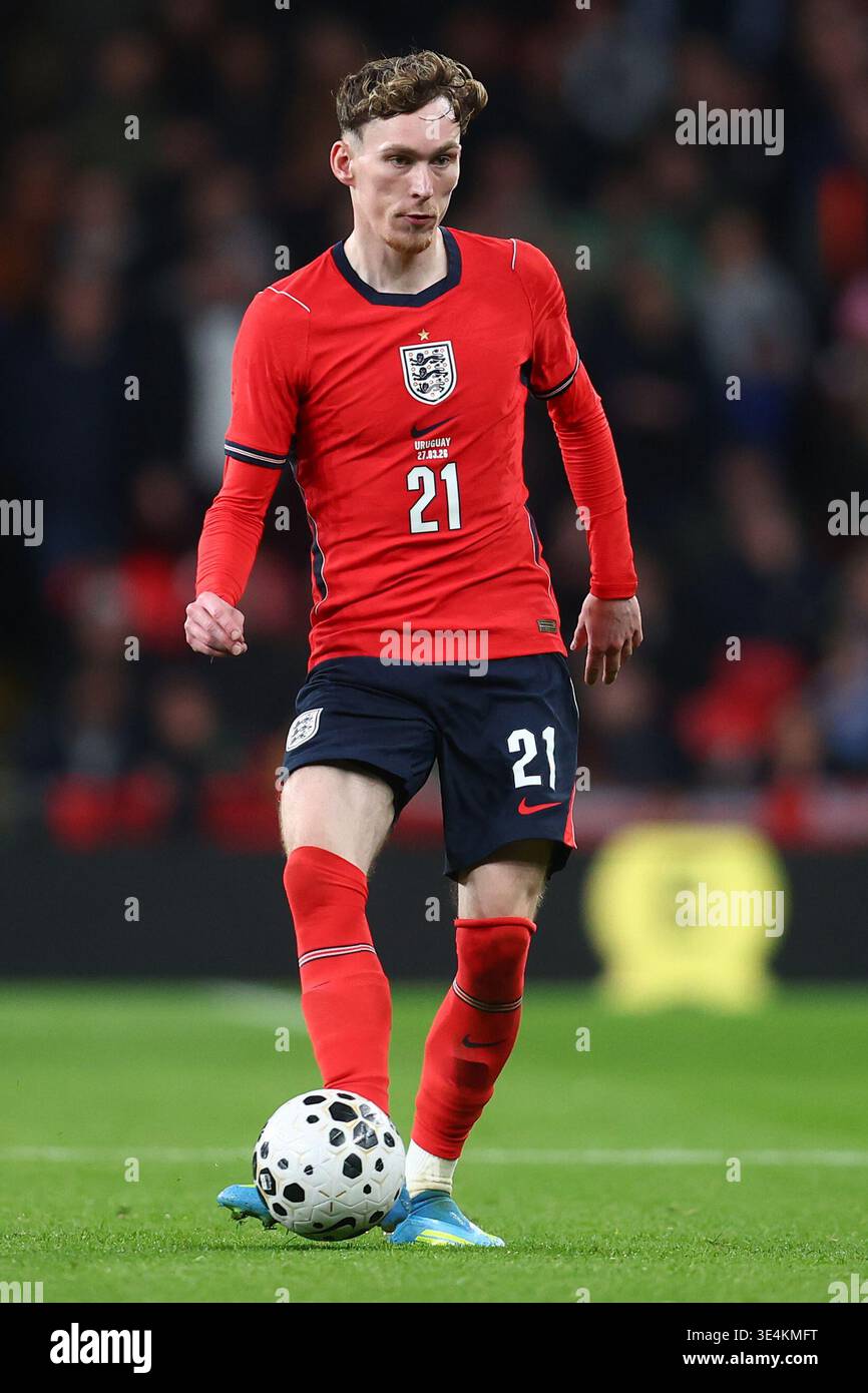 London, England, 27th March 2026. James Garner of England during the ...
