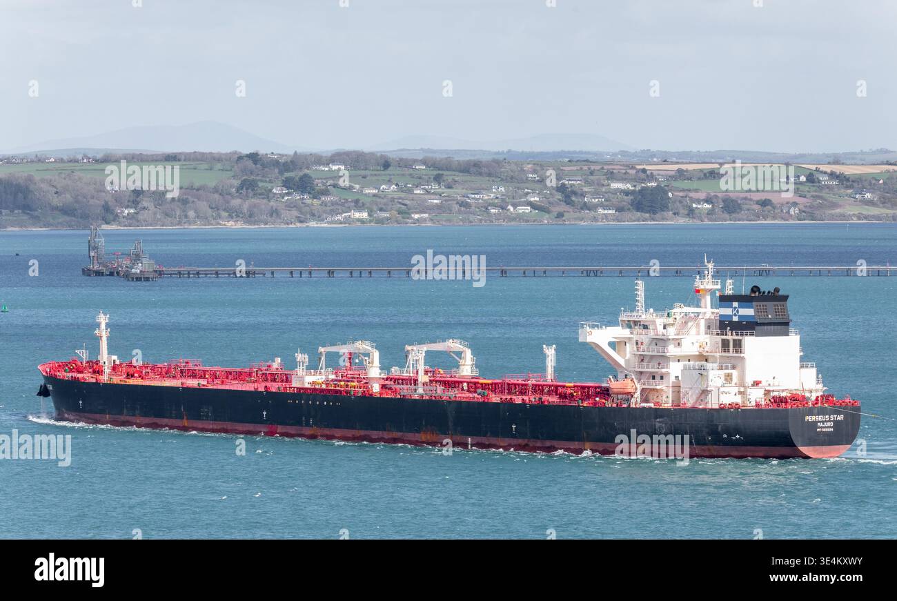 Whitegate, Cork, Ireland. 28th March 2026. Crude‑oil tanker Perseus ...