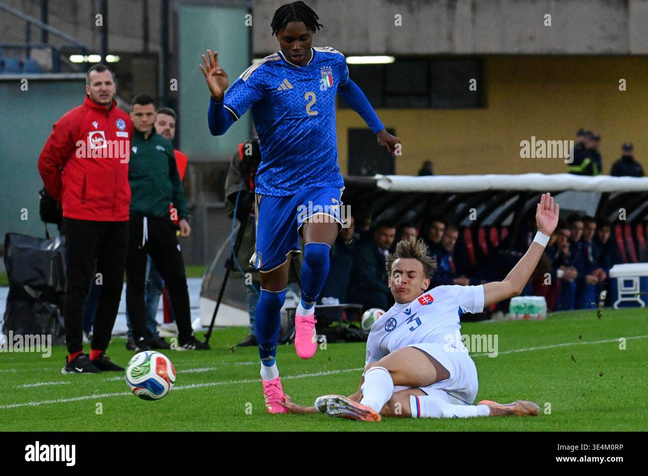 Javison Idele (Italy) in action during UEFA European Under-19 ...