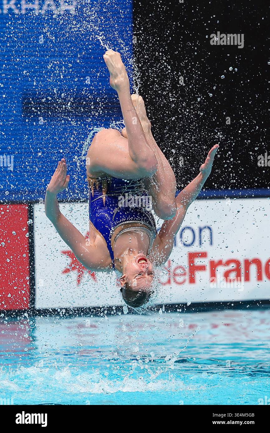 Alina Rumiantseva (Neutral Athletes) during the World Aquatics Artistic ...