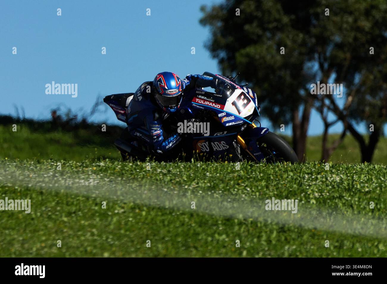 Mattia Rato of MotoXRacing WorldSBK Team riding a Yamaha YZF R1 in the ...