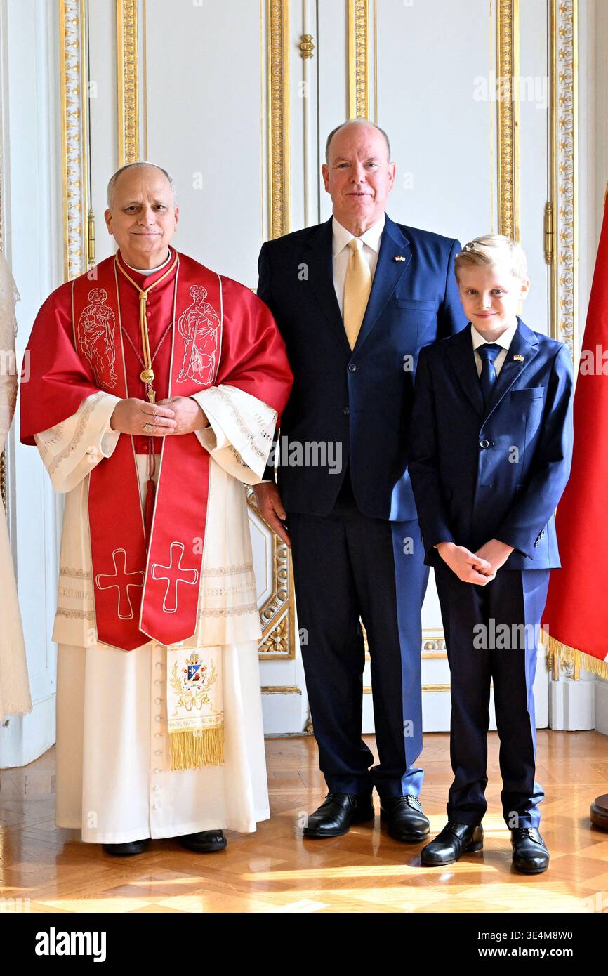 Pope Leo XIV's meeting with Prince Albert II of Monaco and Princess ...