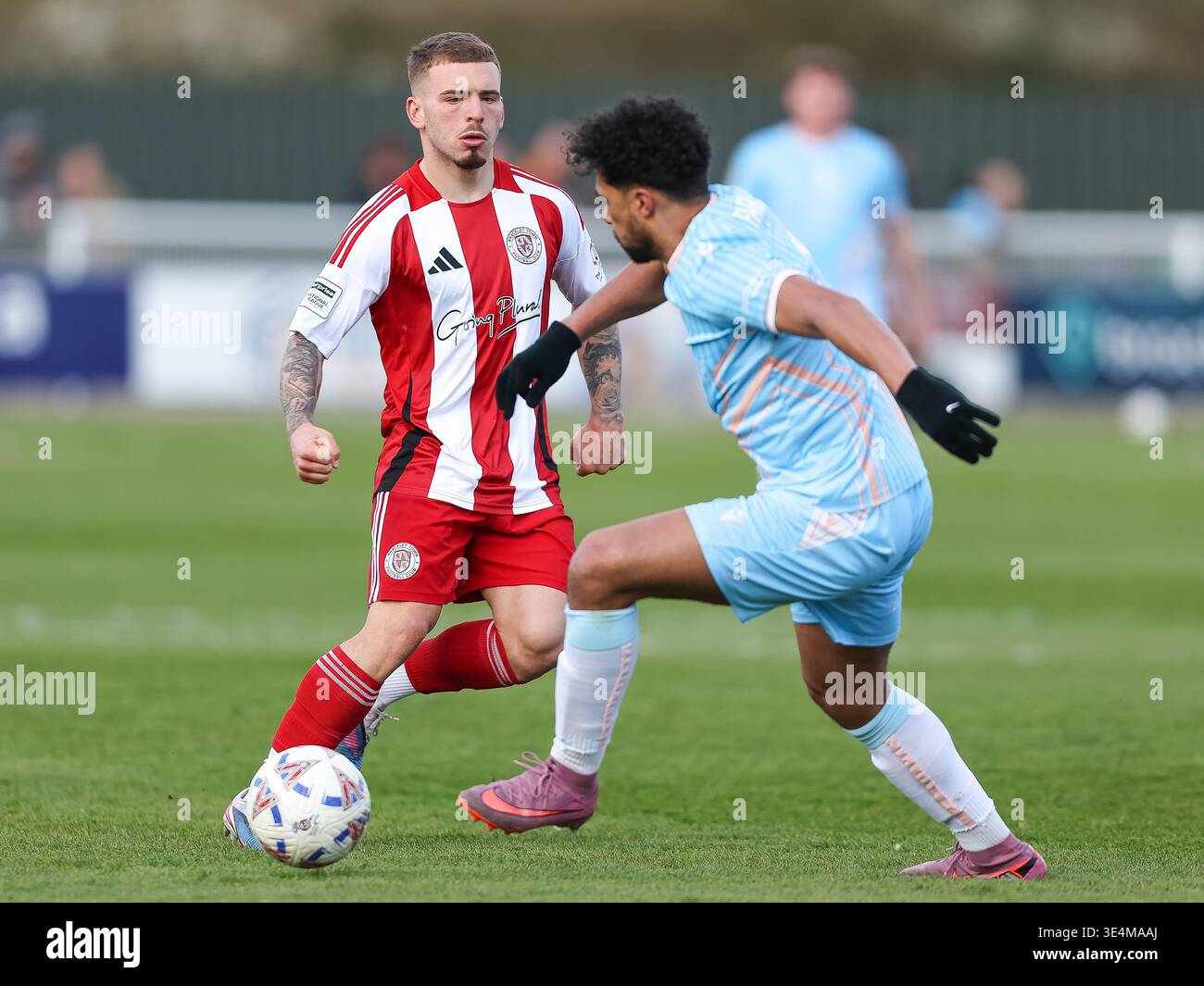 BRACKLEY, ENGLAND - MARCH 28: Aidan Elliott-Wheeler of Brackley Town ...