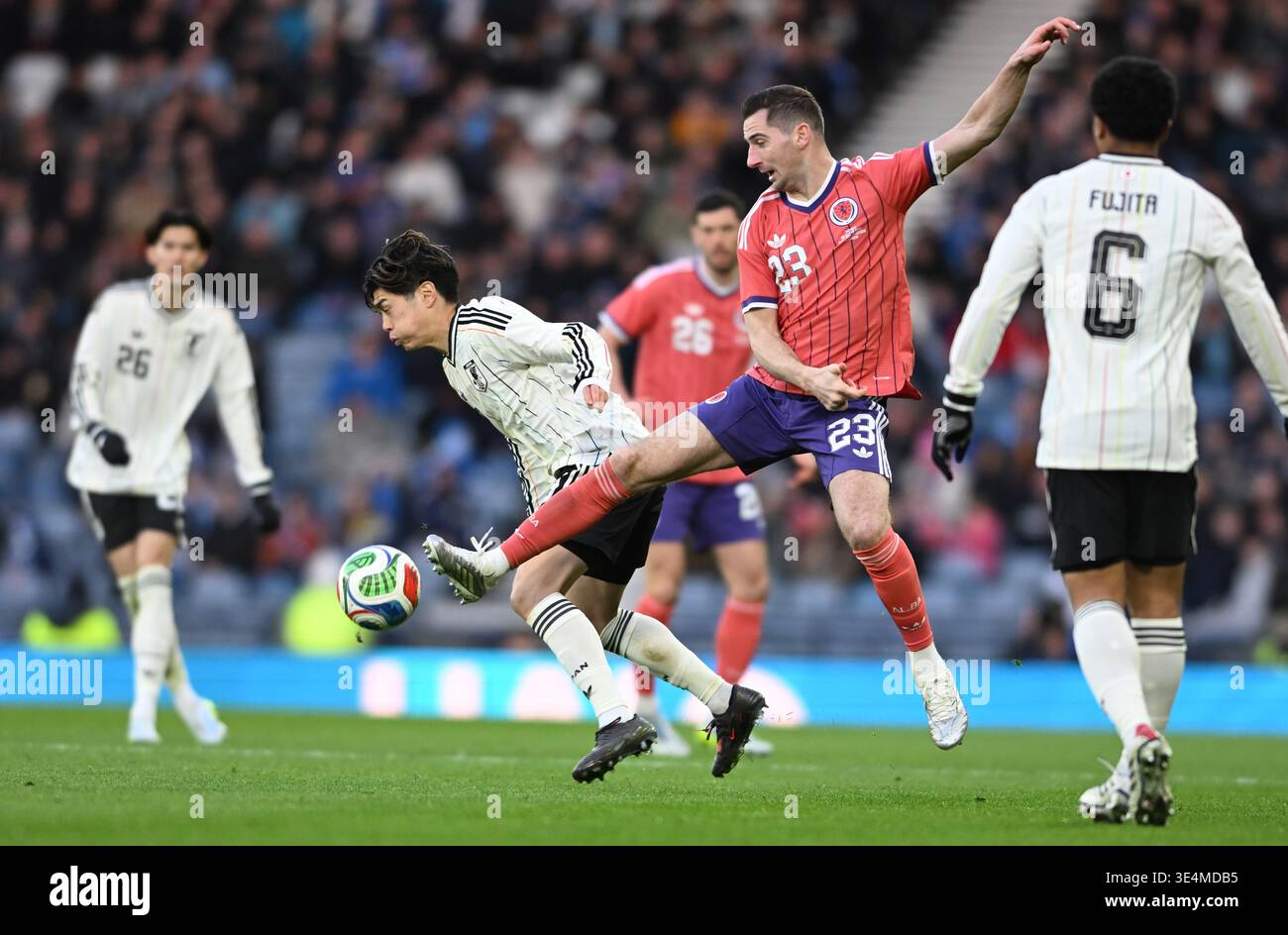 Glasgow, Scotland, 28th March 2026. Shogo Taniguchi of Japan and Kenny ...