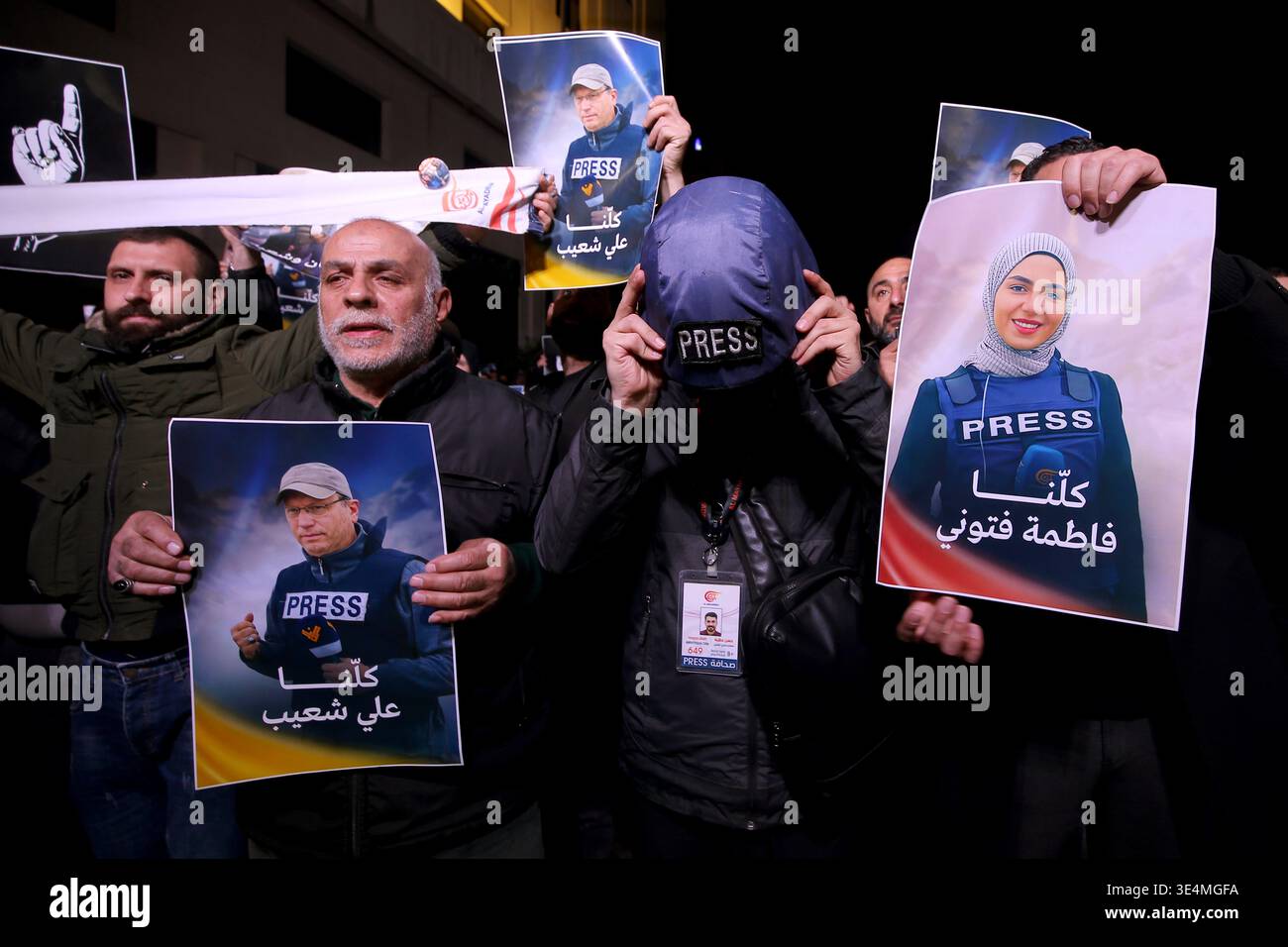 March 28, 2026, Beirut, Beirut, Lebanon: Colleagues of Beirut-based Al ...