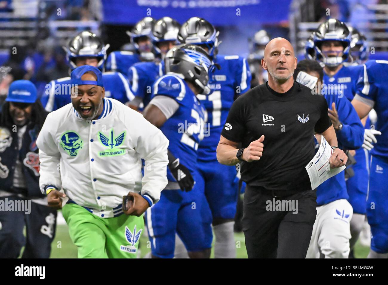 ST. LOUIS, MO - MARCH 28: St. Louis Battlehawks head coach Ricky Proehl ...