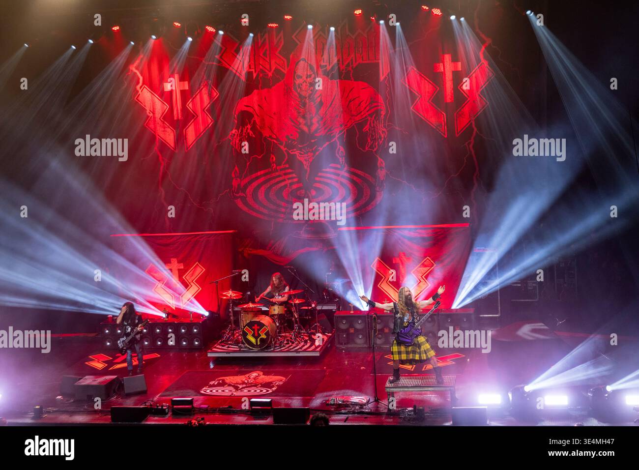 John 'JD' DeServio, Jeff Fabb and Zakk Wylde of Zakk Sabbath at The ...