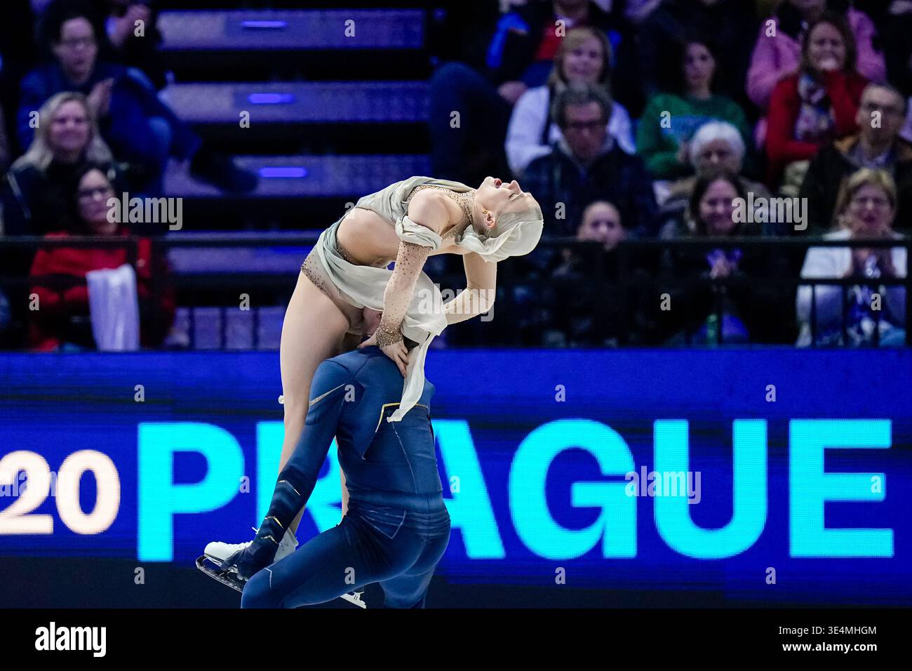 Olivia Smart and Tim Dieck from Spain compete during the ice dance free ...