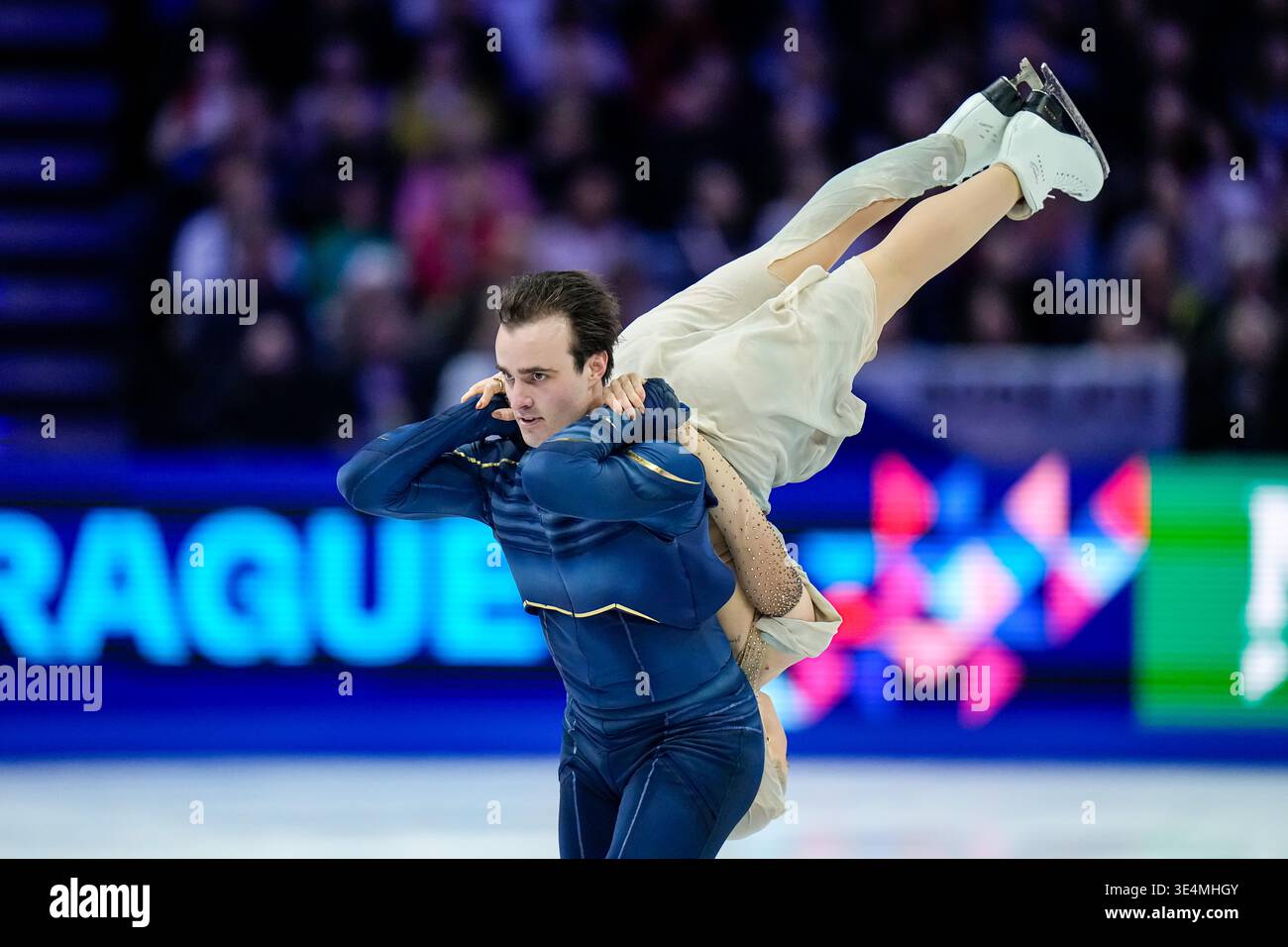 Olivia Smart and Tim Dieck from Spain compete during the ice dance free ...
