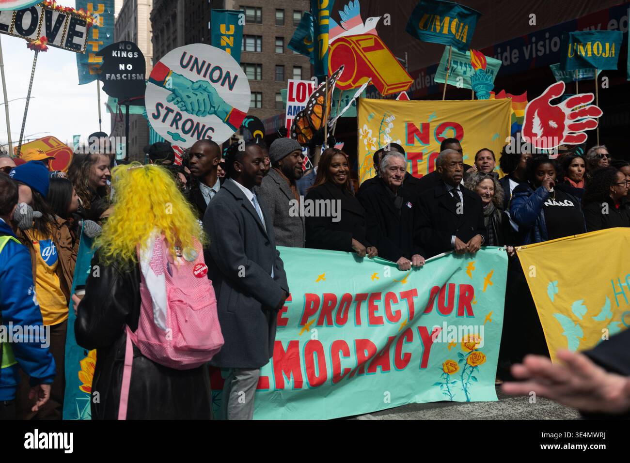 New York, NY-March 27: No Kings Day 3.0 Protest on March 28, 2026 with ...